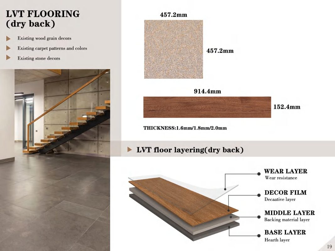 Sàn nhựa dán keo IC 8001 - Sàn Nâng - Sàn Vinyl Công Nghiệp