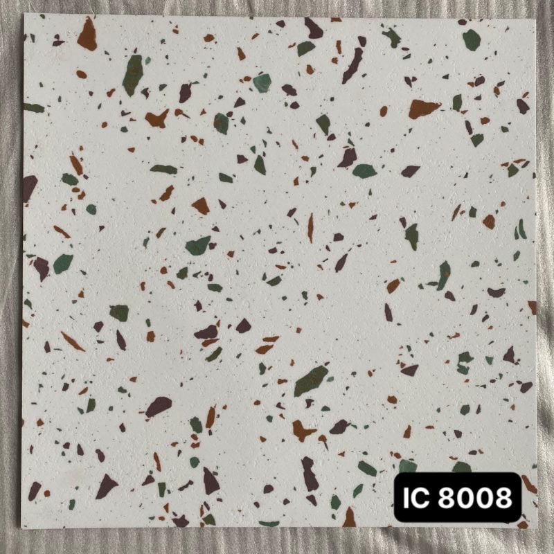 Sàn nhựa dán keo Vân Đá Mài Terrazzo IC 8008 - Sàn Nâng - Sàn Vinyl ...